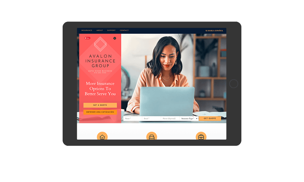 Custom Insurance Agency Website Platform | BrightFire
