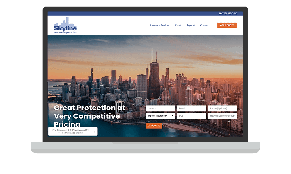 Custom Insurance Agency Website Platform | BrightFire