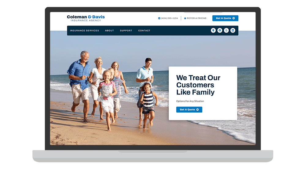 Custom Insurance Agency Website Platform | BrightFire