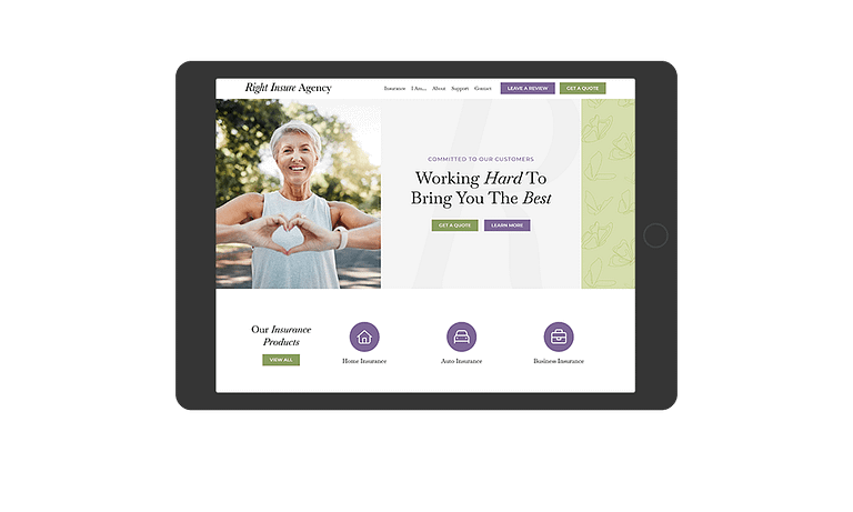 Beautiful, Custom-Designed Insurance Agency Websites | BrightFire