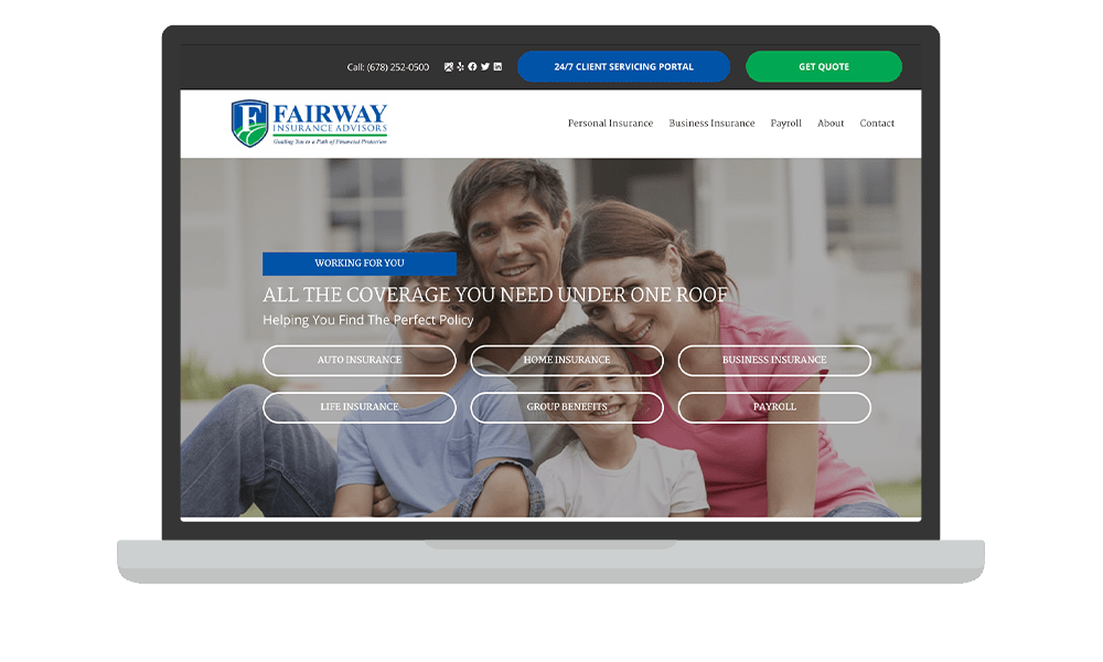 Beautiful Insurance Websites, Custom Designed for Your Agency | BrightFire