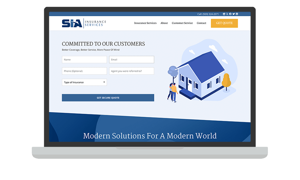 Beautiful Insurance Websites, Custom Designed for Your Agency | BrightFire